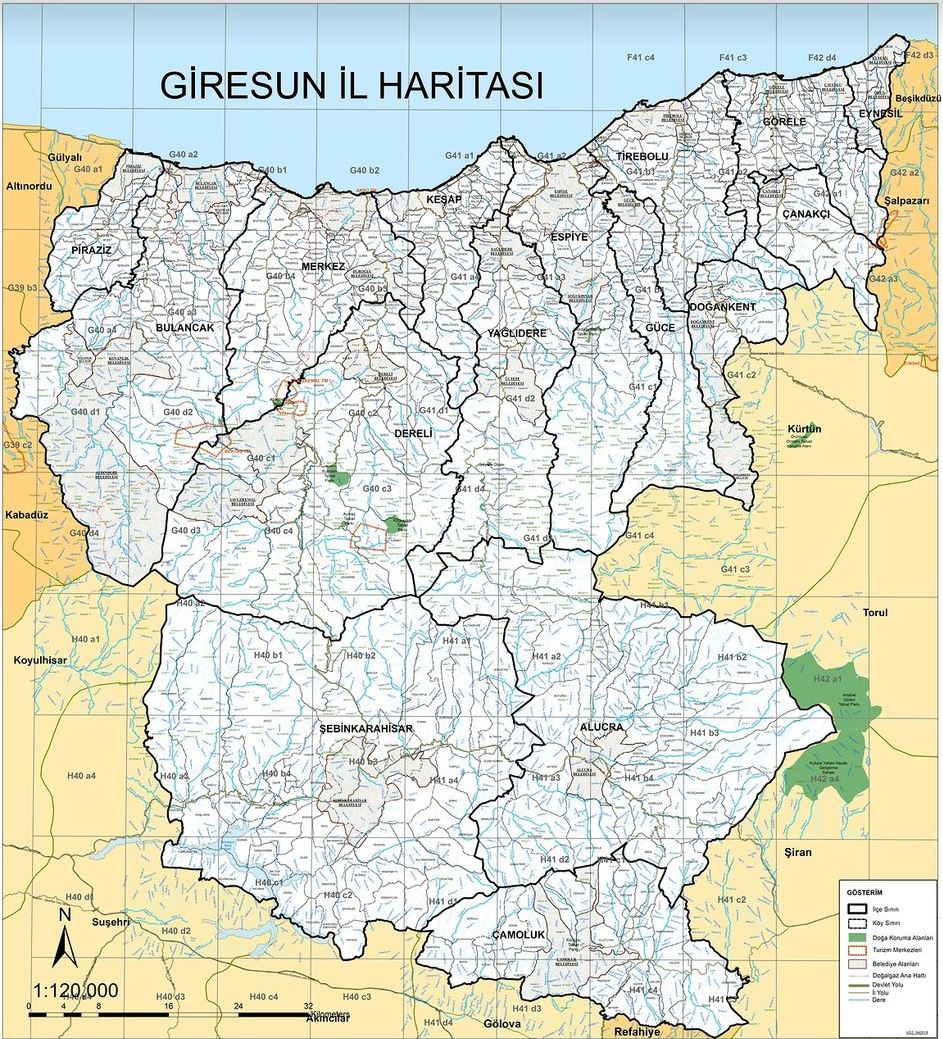T.C. Giresun Valiliği Resmi Web Sitesi - İlimizin Haritası T.C. Giresun Valiliği Resmi Web Sitesi - İlimizin Haritası